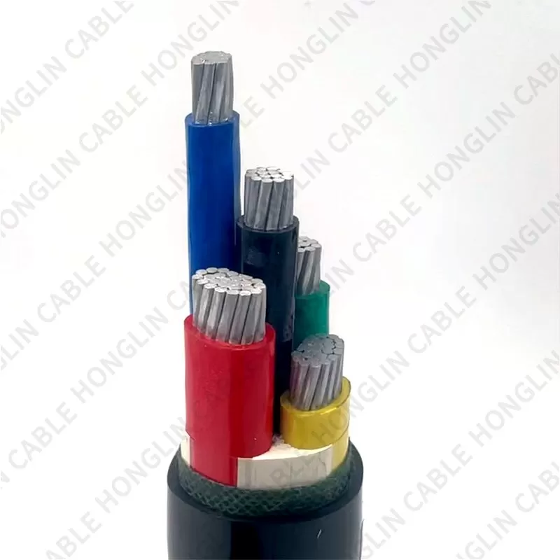 Manufacture 5 core cable medium voltage aluminum core PVC/XLPE ...